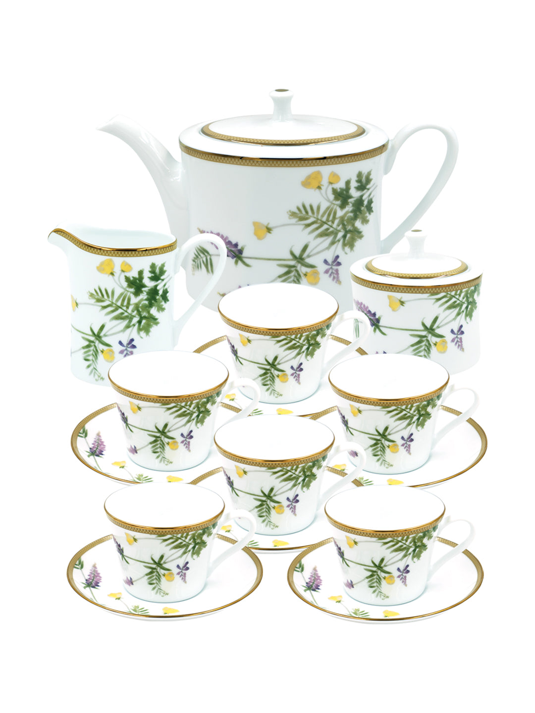 Shop New Morning-17 Pcs Tea Set Online – Ekaani