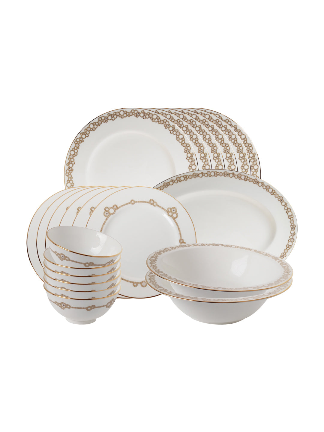 Shop Chatham Gold-21 Pcs Dinner Set Online – Ekaani